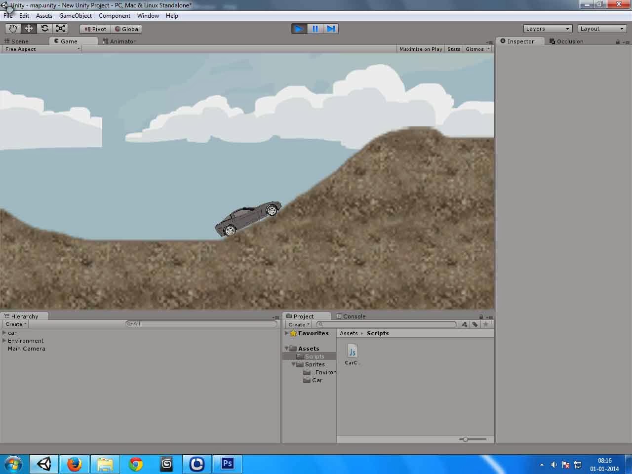 Physicist3d Blog : Unity 2d Vehicle/Car physics in unity 4.3 2D physics ...