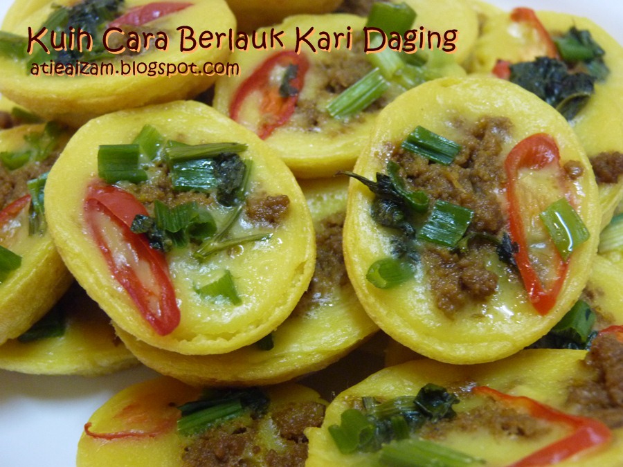 Blog Atie Aizam: Kuih Cara Berlauk Kari Daging