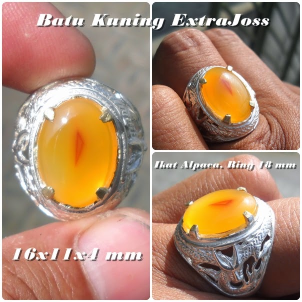 Pesona Batu Akik: AKA09-SOLD- Batu Kuning Extrajoss... Antik Loh
