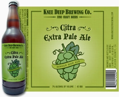 VISUALBEER: KNEE DEEP BREWING: CITRA EXTRA PALE ALE, TANILLA ...