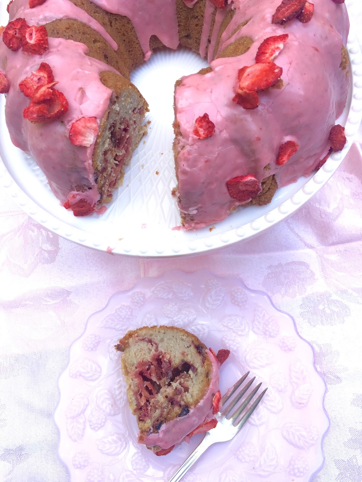 Pretty Strawberry Bundt Cake – Diary of a Mad Hausfrau