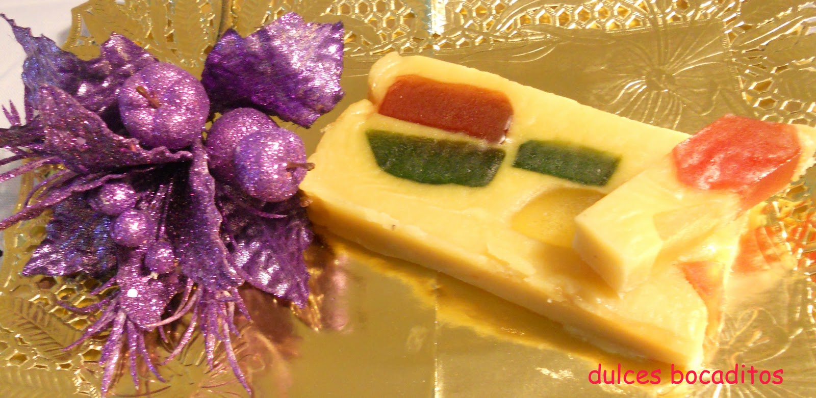 RECETAS PARA ENAMORAR Y DULCES BOCADITOS: TURRÓN DE FRUTA ESCARCHADA