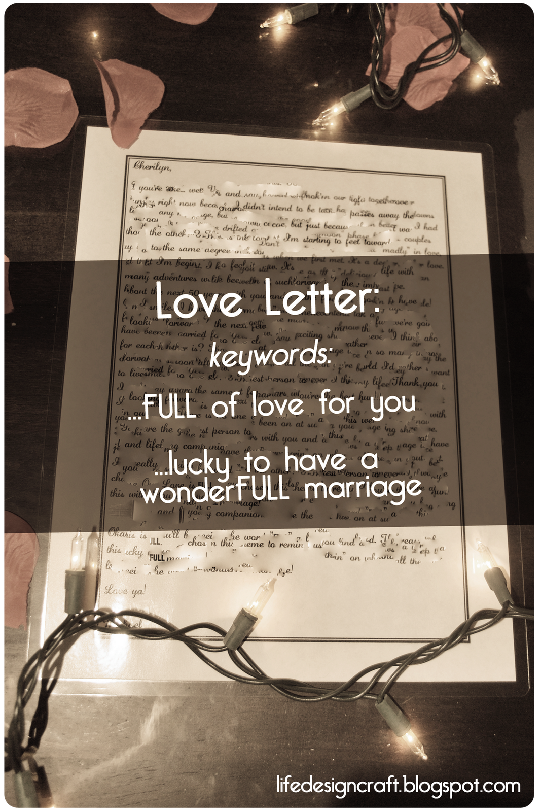 Life.Design. and the Pursuit of Craftiness: "Full" of Love: romantic theme