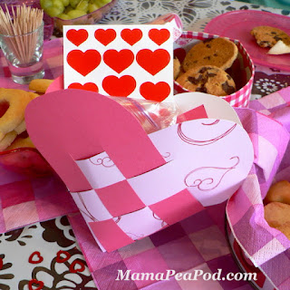 Mama Pea Pod: {Pink and Red Heart Party: Invitations and Favor Bags}