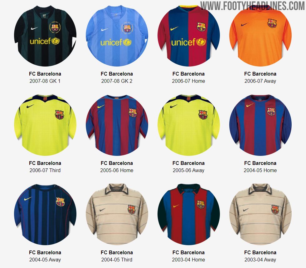 Stunning Retro-Inspired Nike Barcelona Home, Away & Third Kit Concepts ...