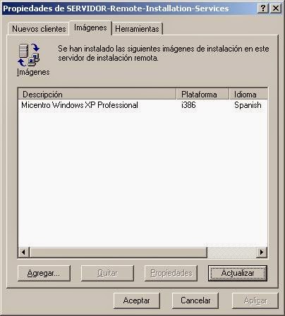 Servidores de Windows: Servidor RIS