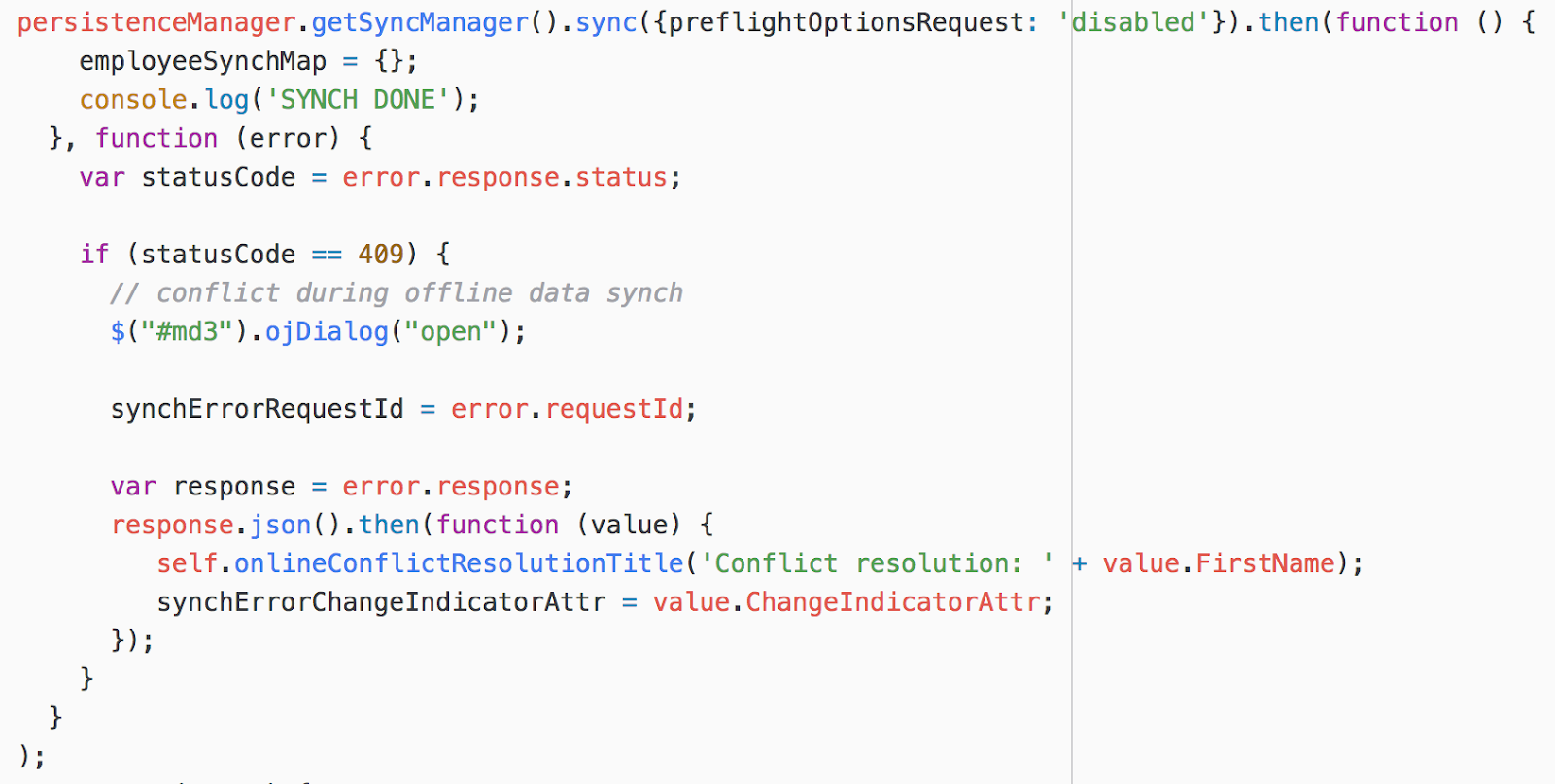 Andrej Baranovskij Blog Oracle Offline Persistence Toolkit Reacting To Replay Conflict