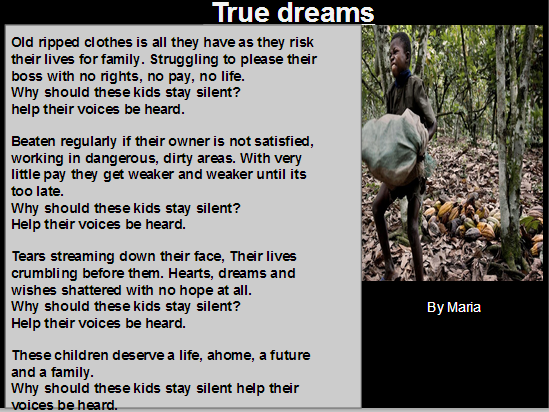 Room 10 WIS: Child Labour poems