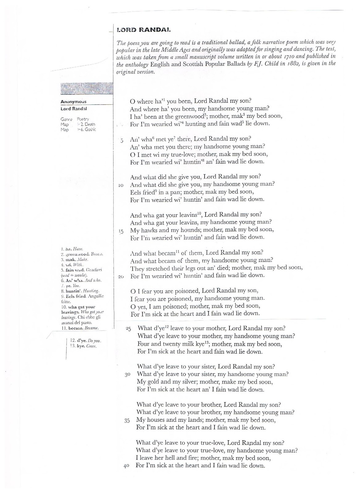 L3T'S C: 19 - THE ENGLISH BALLAD