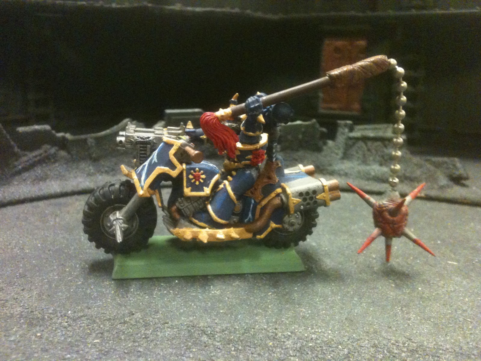 The Road To Valhalla: Nurgle Biker Lord to Lead My Death Guard Built
