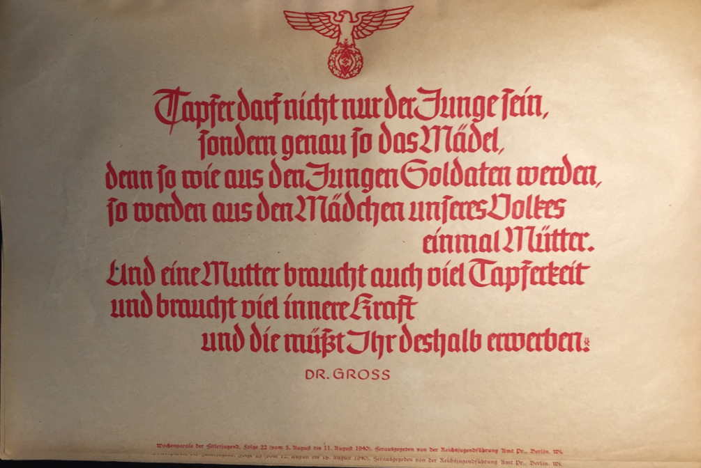 German Propaganda Archive: New Hitler Youth Quotation Posters