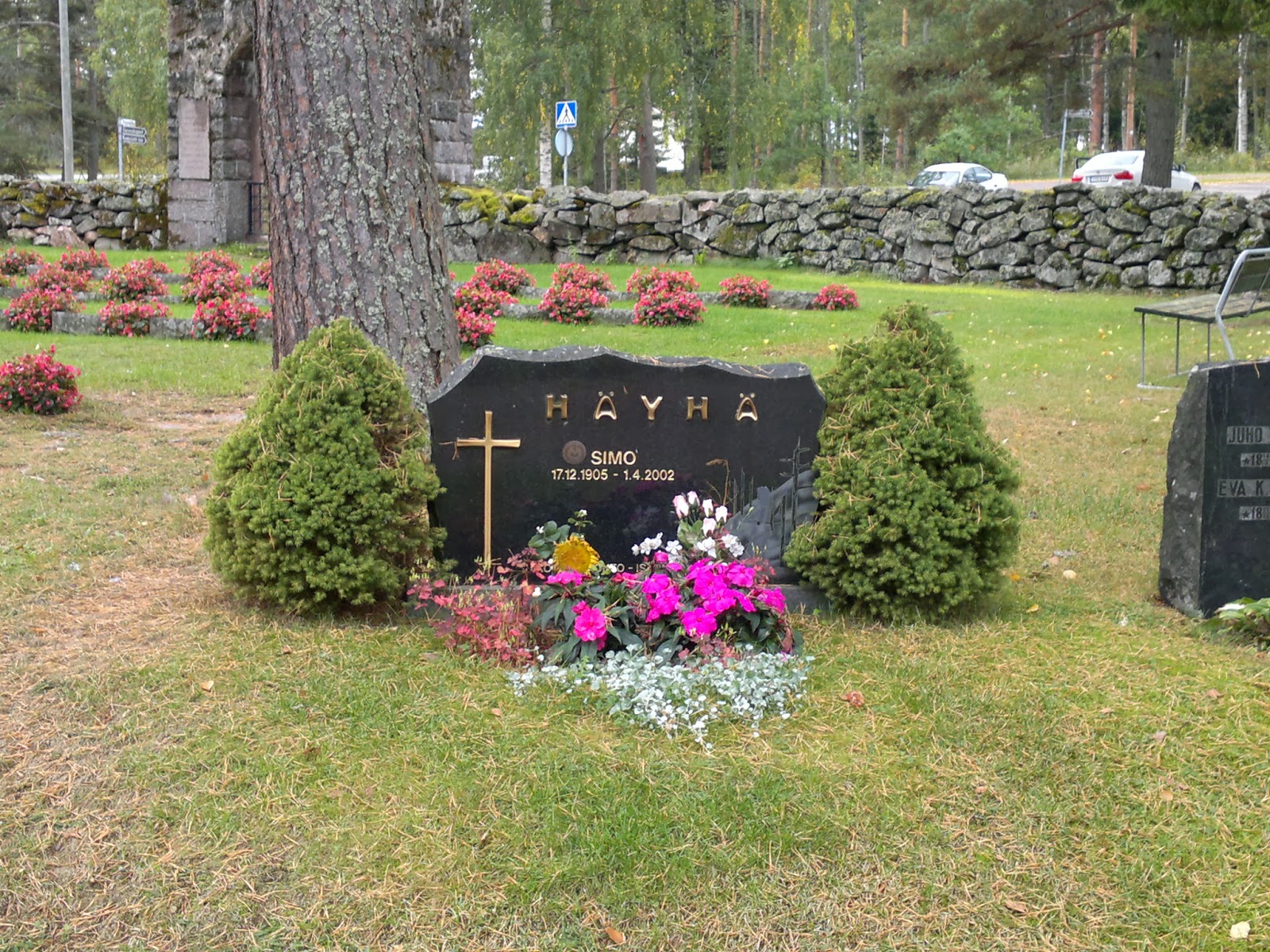 Häyhä Simuna Simo White Death Ww2 Gravestone