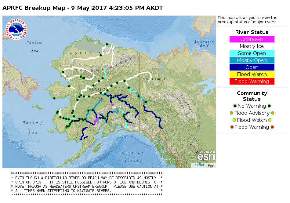 Deep Cold: Alaska Weather & Climate: River Ice Update