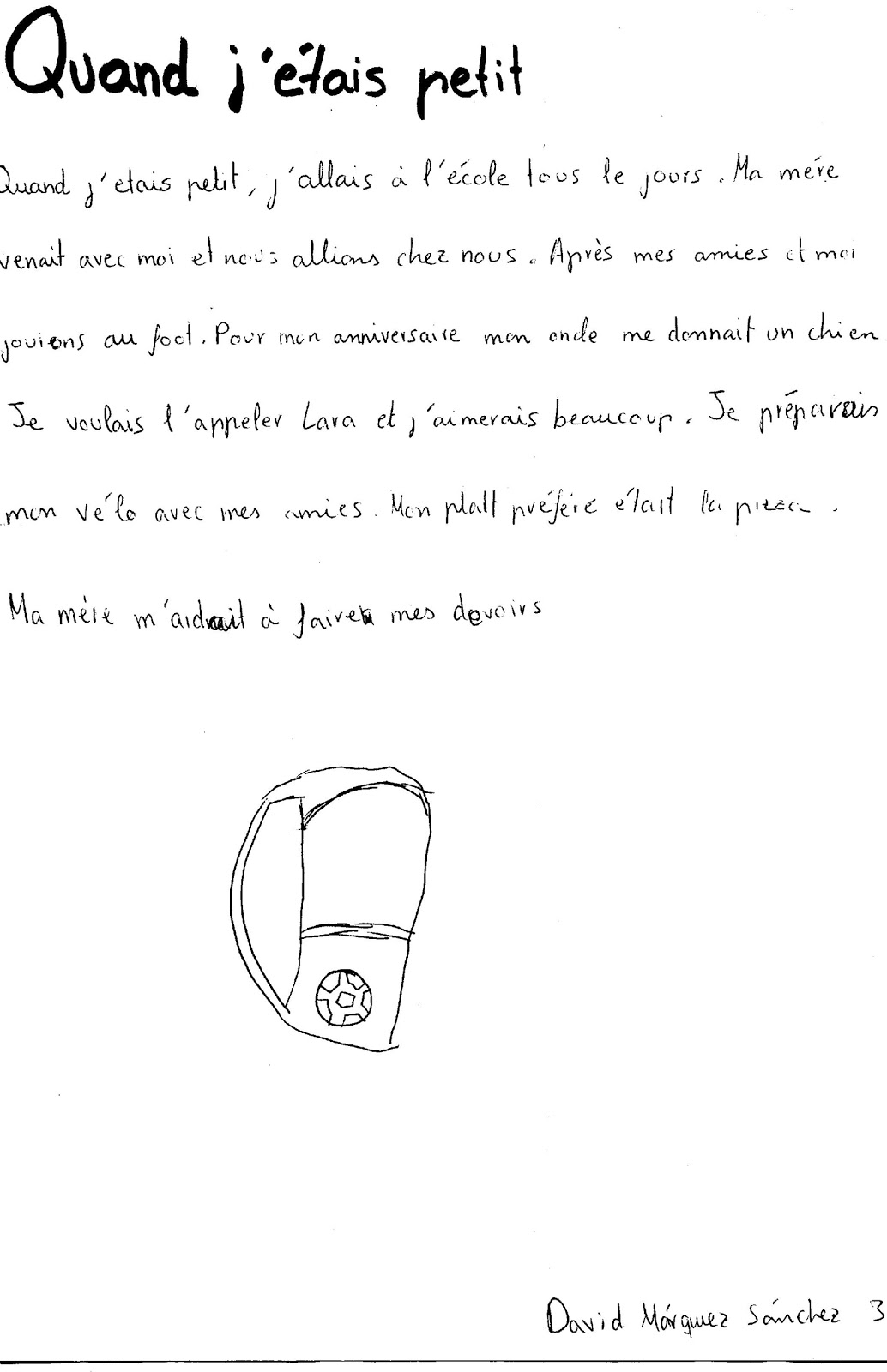 Le Coqui Hebdomadaire: Quand j'étais petit