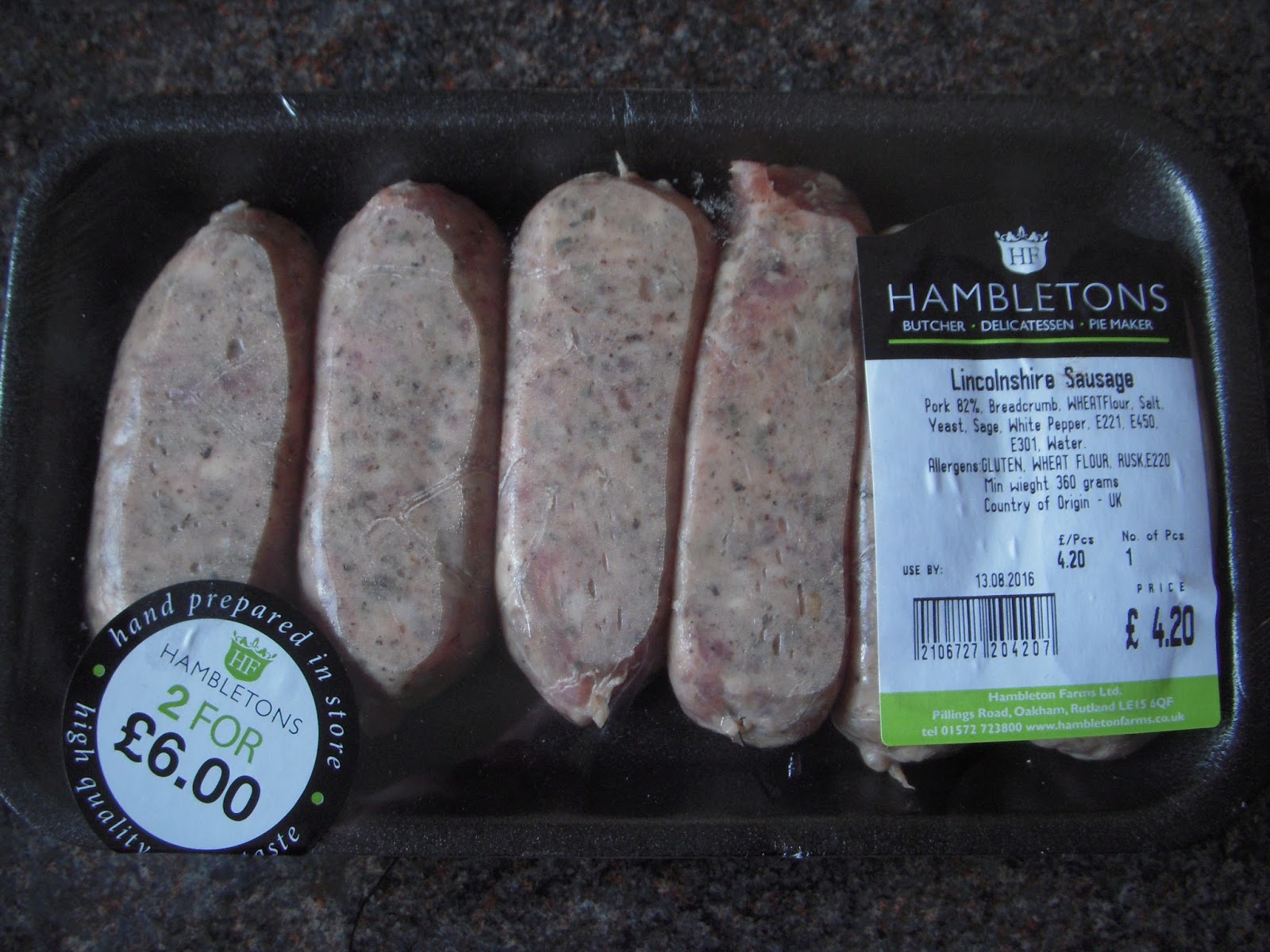 Rate My Sausage: Lincolnshire Sausage Season #3 of 13 - Hambleton Farms ...