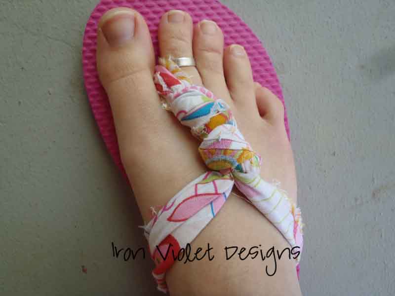 Iron Violet Designs: Fun Flip Flops