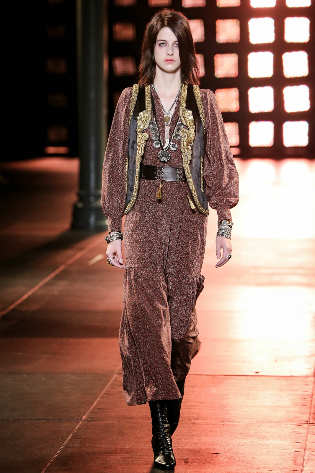 mode models blog: Nic Neiman walks Saint Laurent Menswear Spring 2015 ...