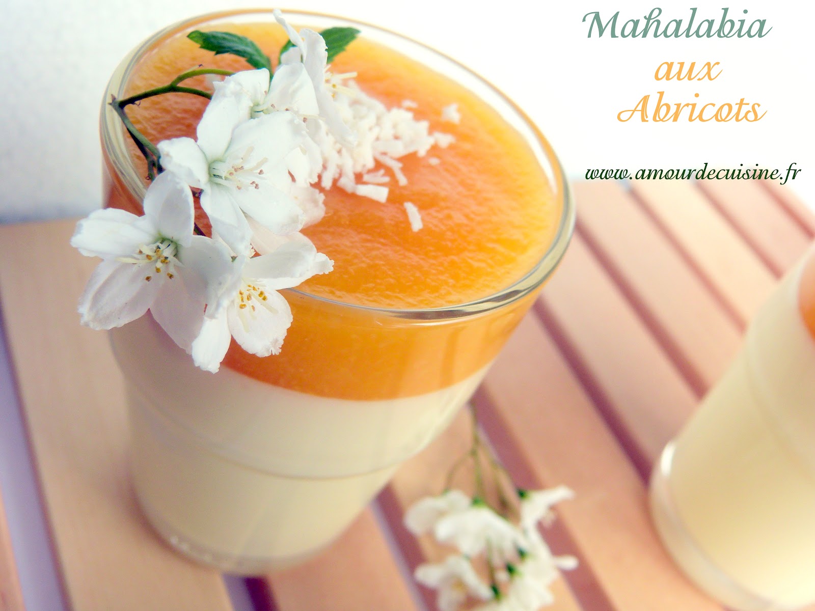my love of cooking: malabi with apricots, mahalabiya