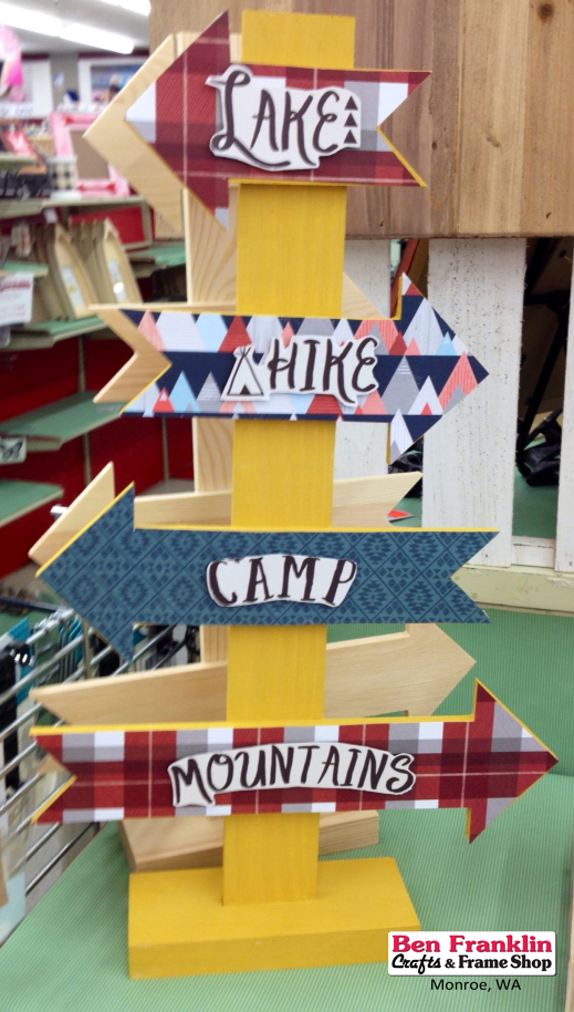 Ben Franklin Crafts and Frame Shop, Monroe, WA: DIY Directional Sign ...