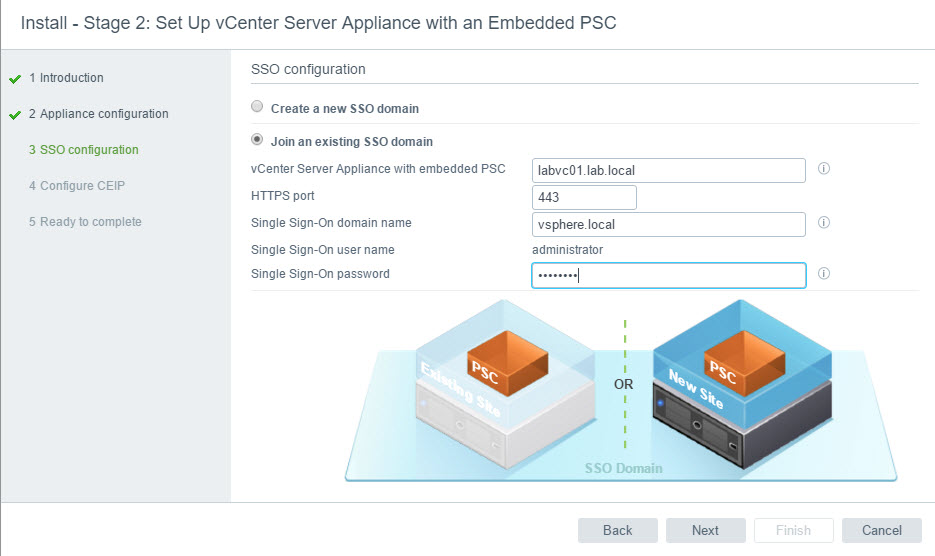 VMware Snapshots: Enhanced Linked Mode with Embedded PSC