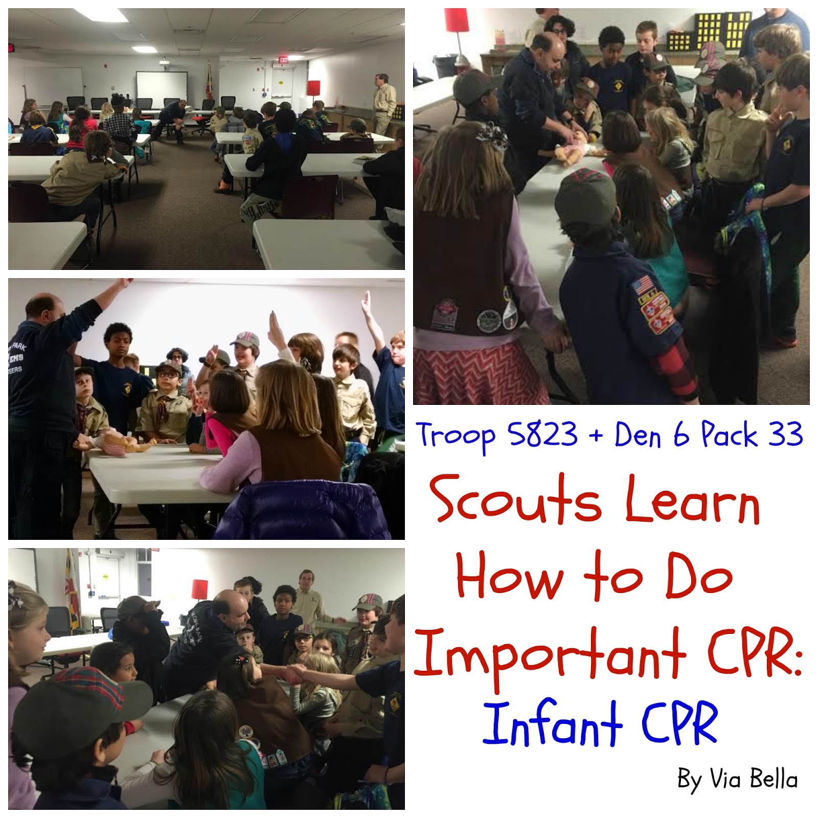 Via Bella: ~~Scouts Learn How to Do Important CPR~~ Will You?