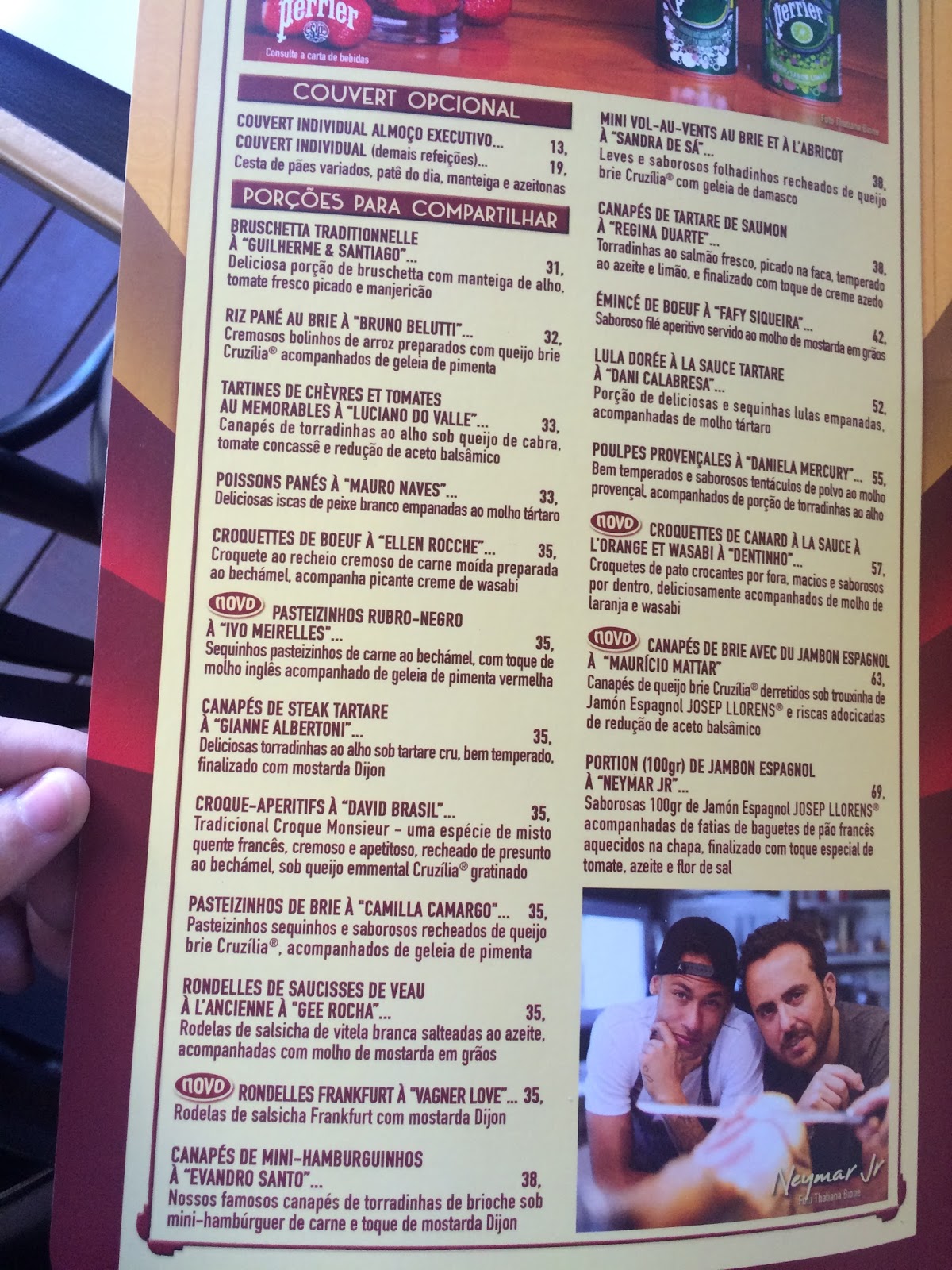 Paris 6 - Confira o cardápio e os preços 🍸 - Blog da Barbarela ...