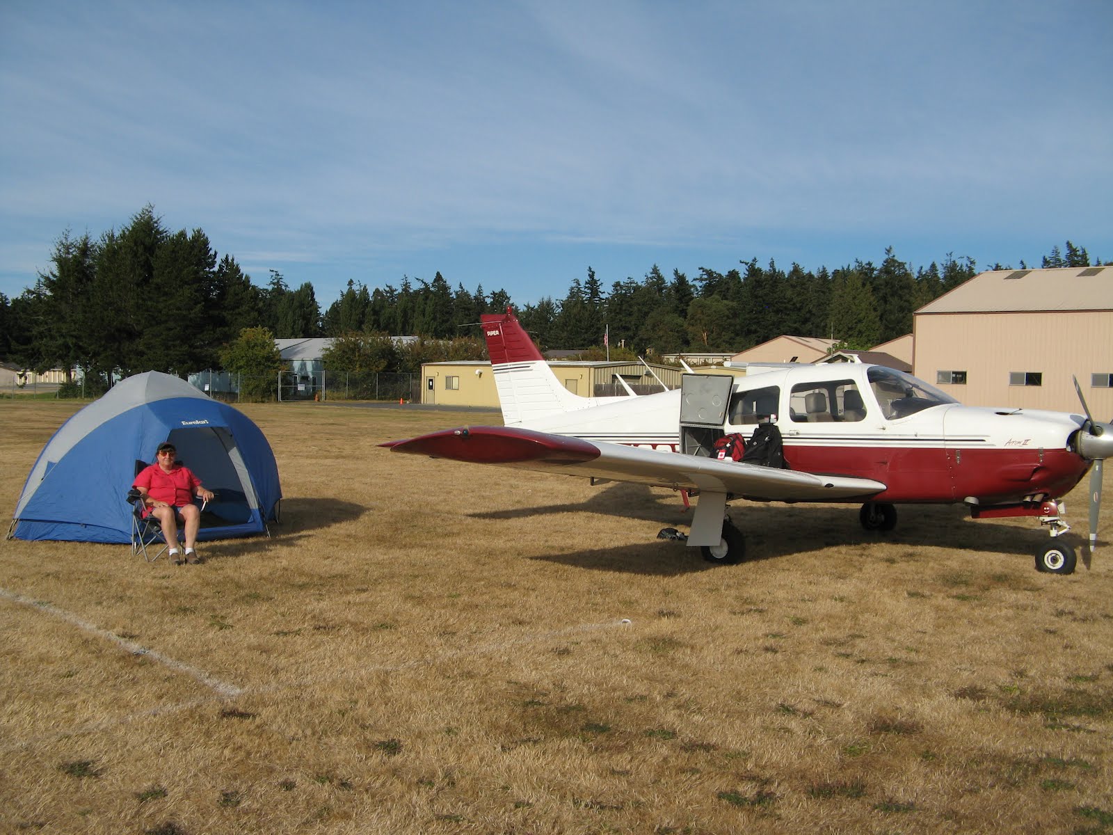 Margy Meanders: Airplane Camping at Orcas Island Airport