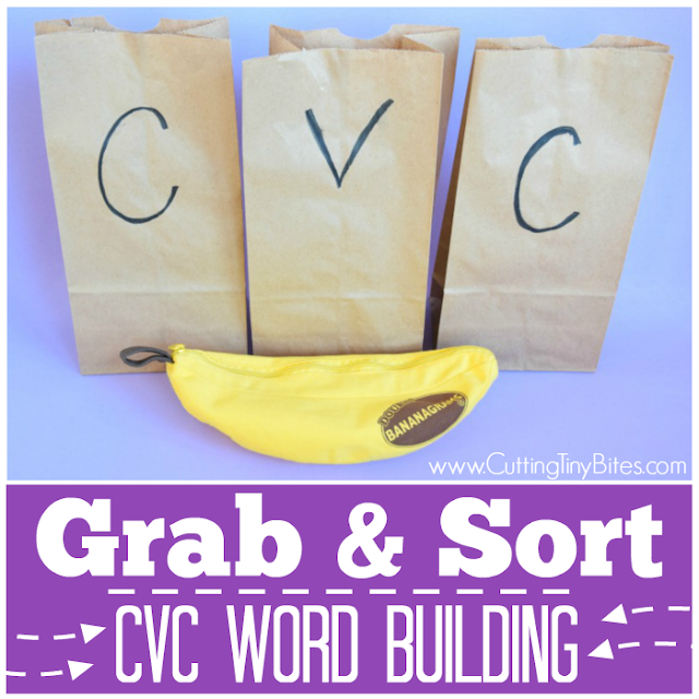Grab and Sort: CVC Word Building | What Can We Do With Paper And Glue