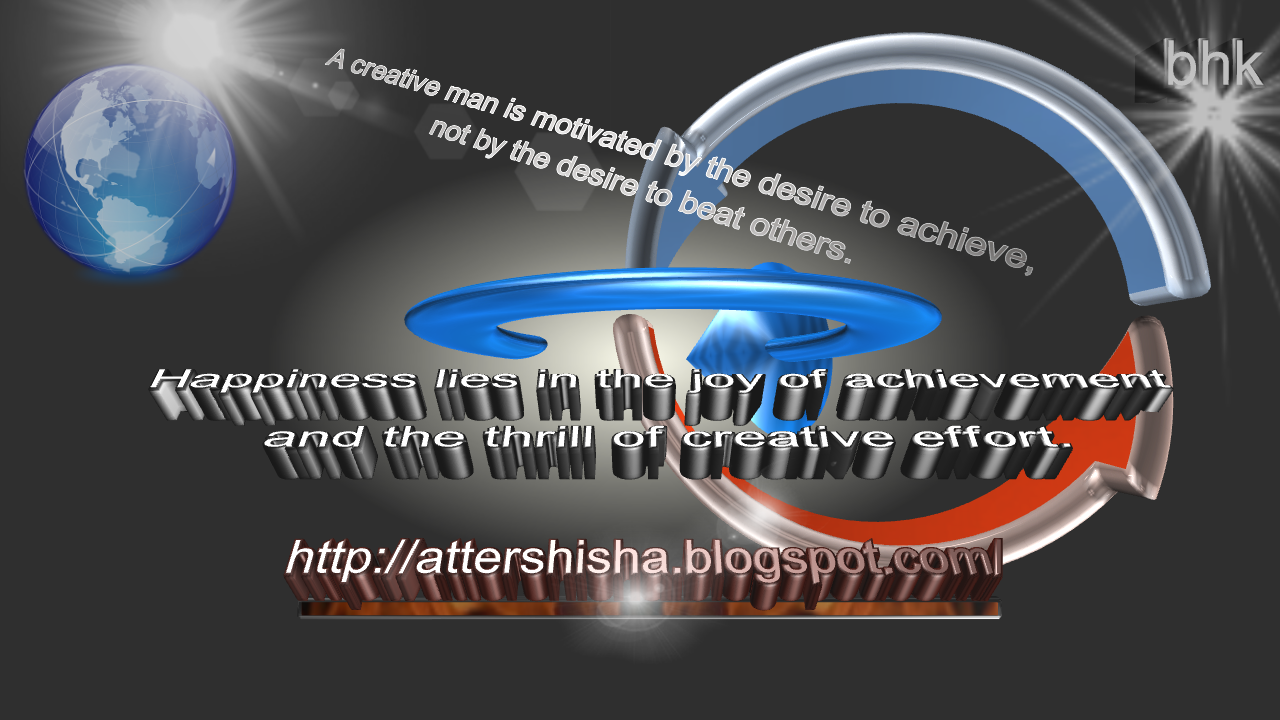 ATTER SHISHA - عطر شیشہ.MANSEHRA : The creative process never stops.