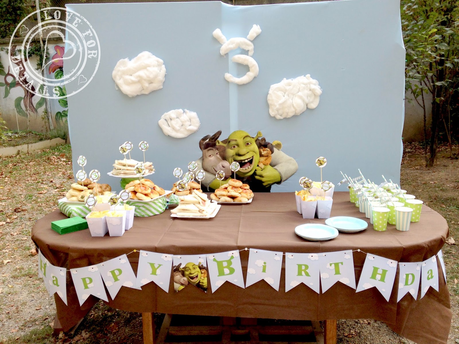 Love for Details: FESTA DI COMPLEANNO A TEMA SHREK - SHREK BIRTHDAY PARTY