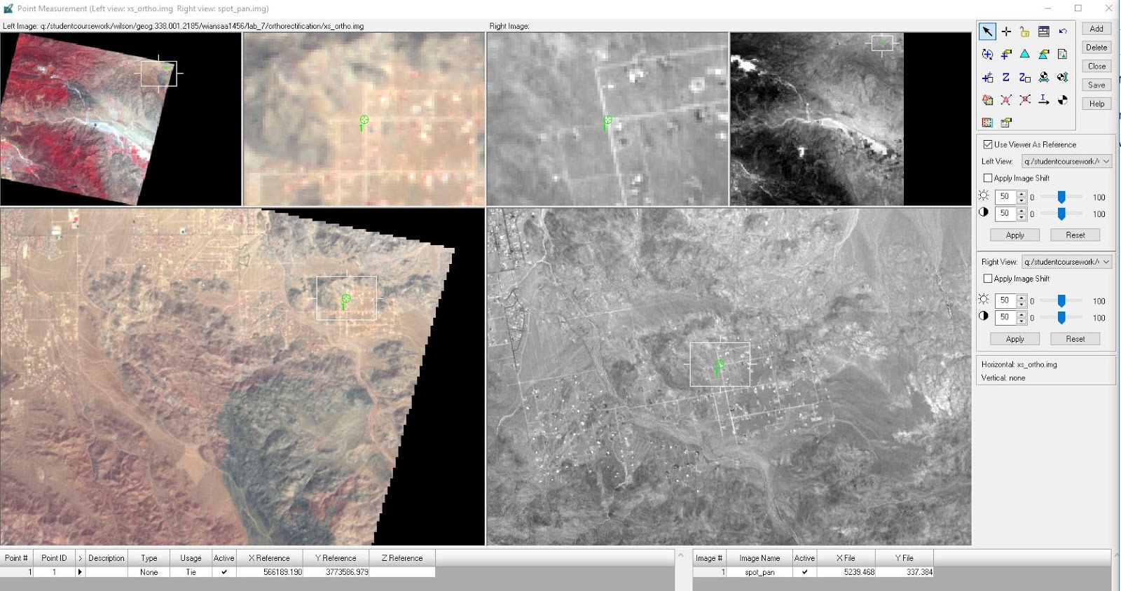 Remote Sensing - Lab 7: Photogrammetry