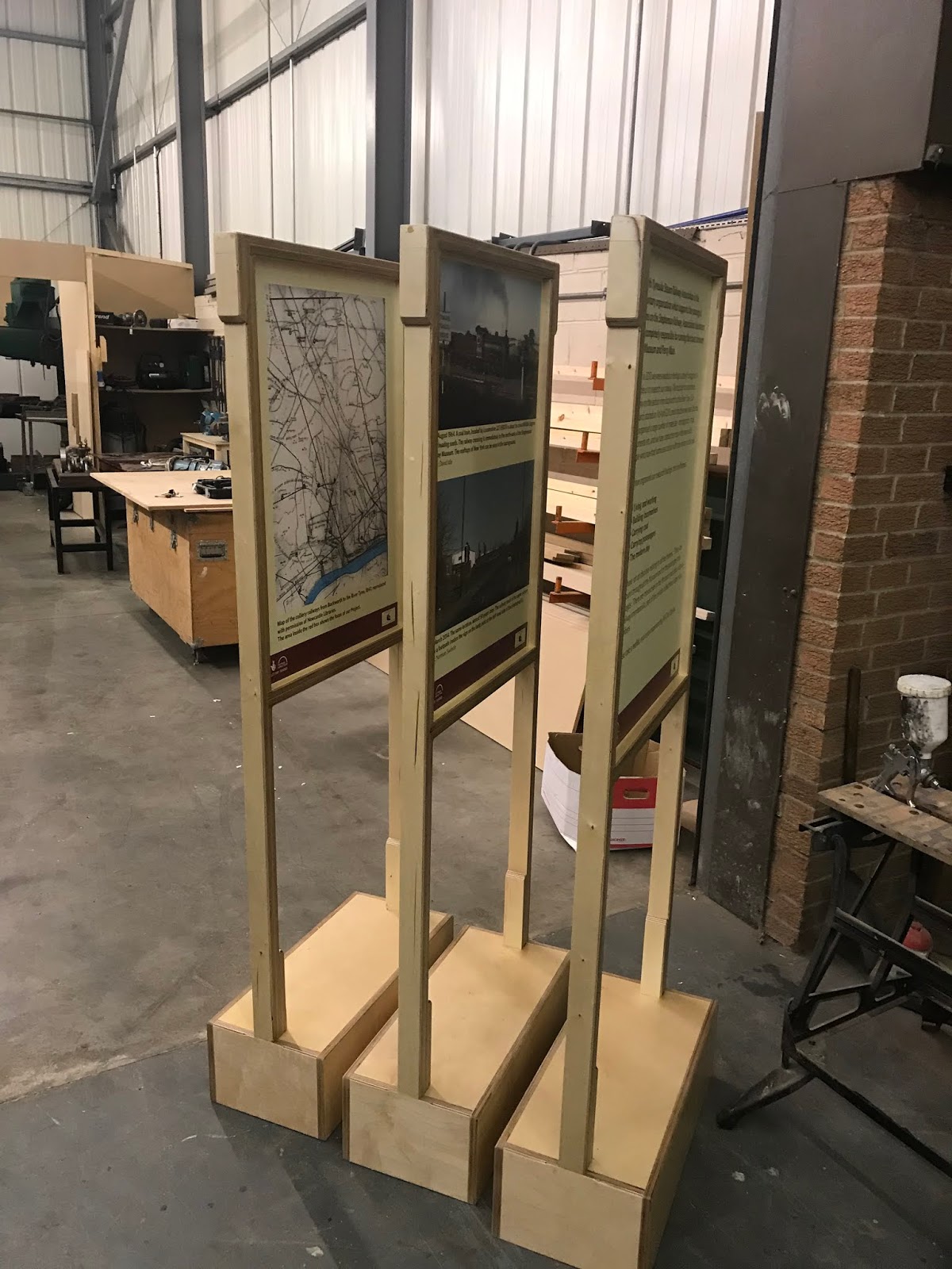 North Tyneside Steam Railway: Display board work