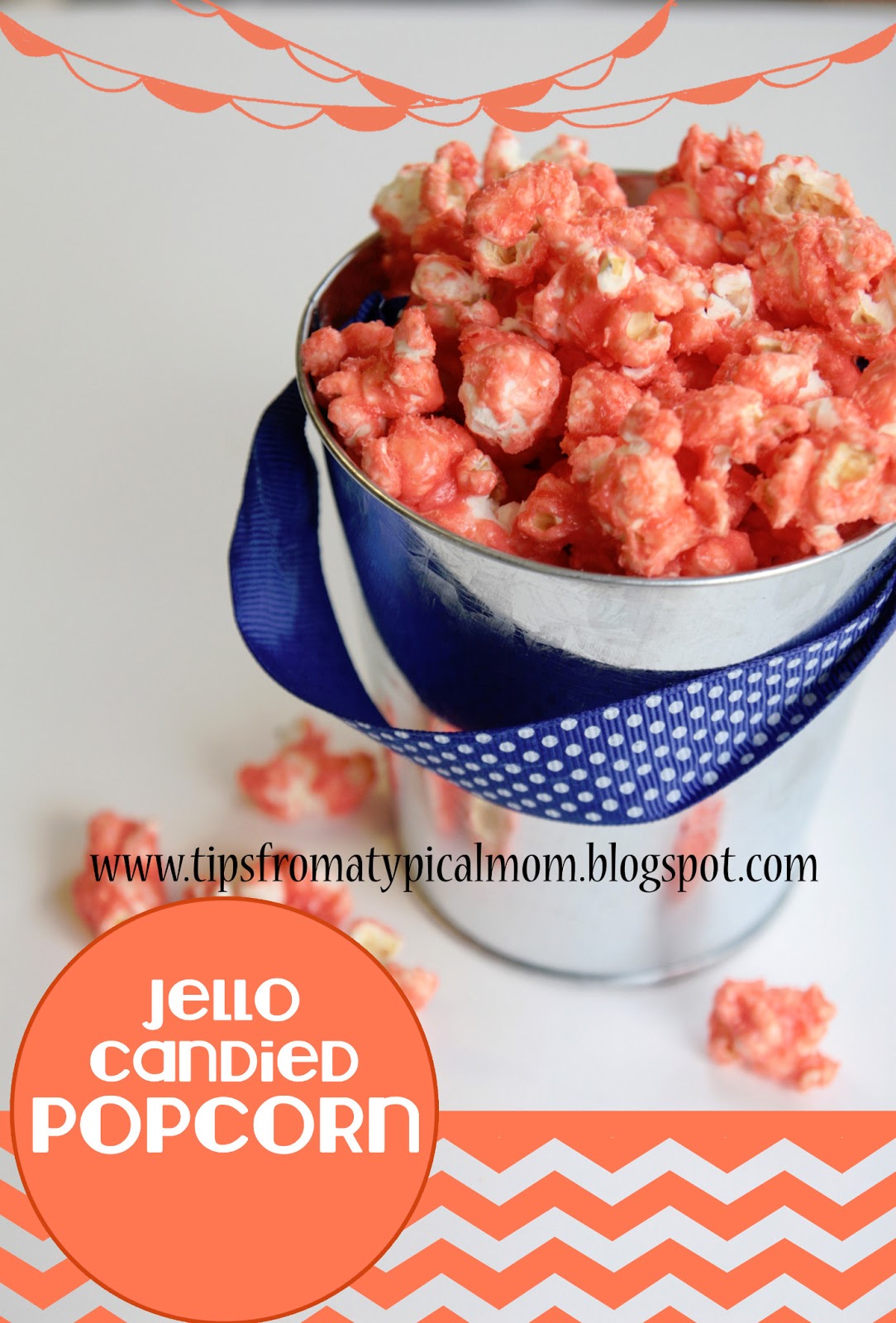 Tropical Jello Candied Popcorn - Tips from a Typical Mom