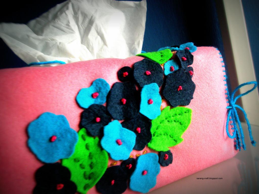 sarang craft : Felt Tissue Box Cover