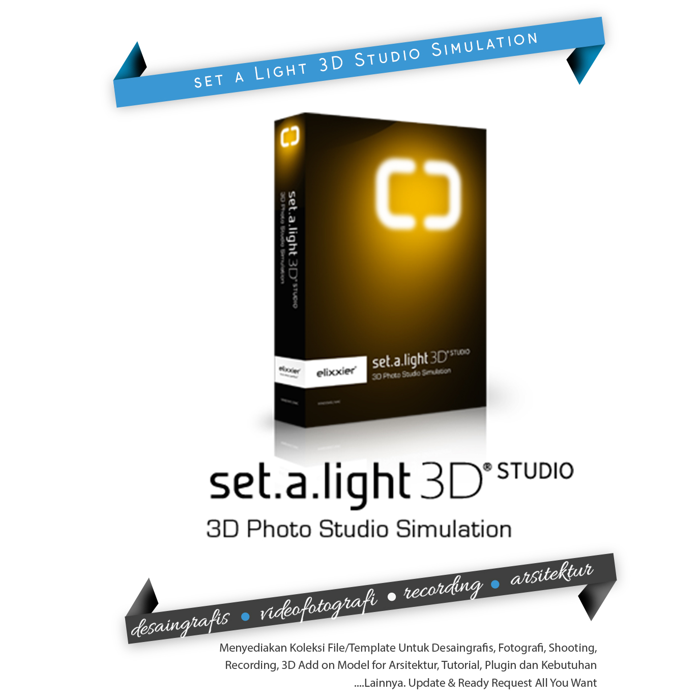 set aLight 3D Studio Simulation - Pin. 57D07DEB | WA. 087849280207