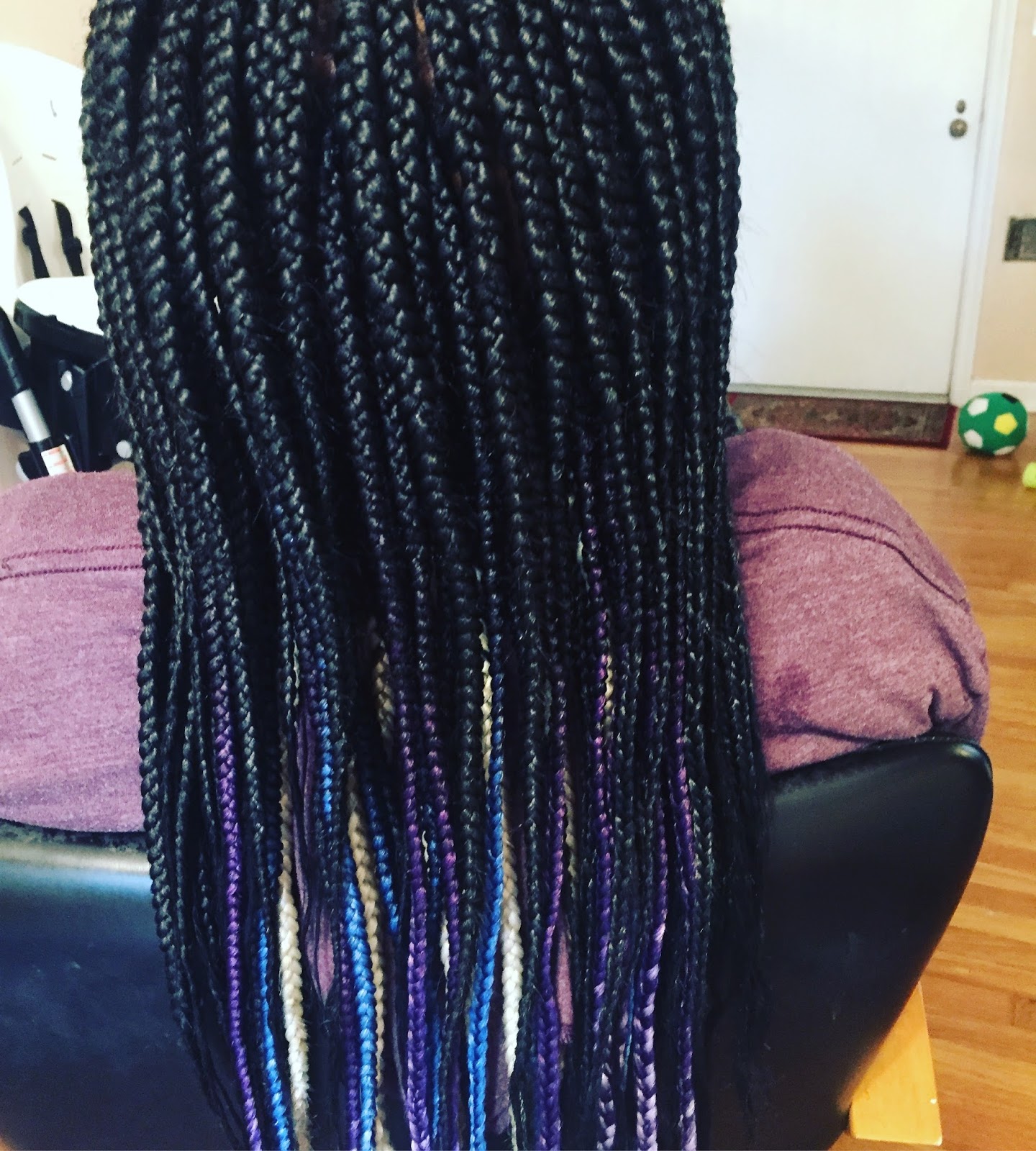 Braids by Nkechi: Colorful Box Braids