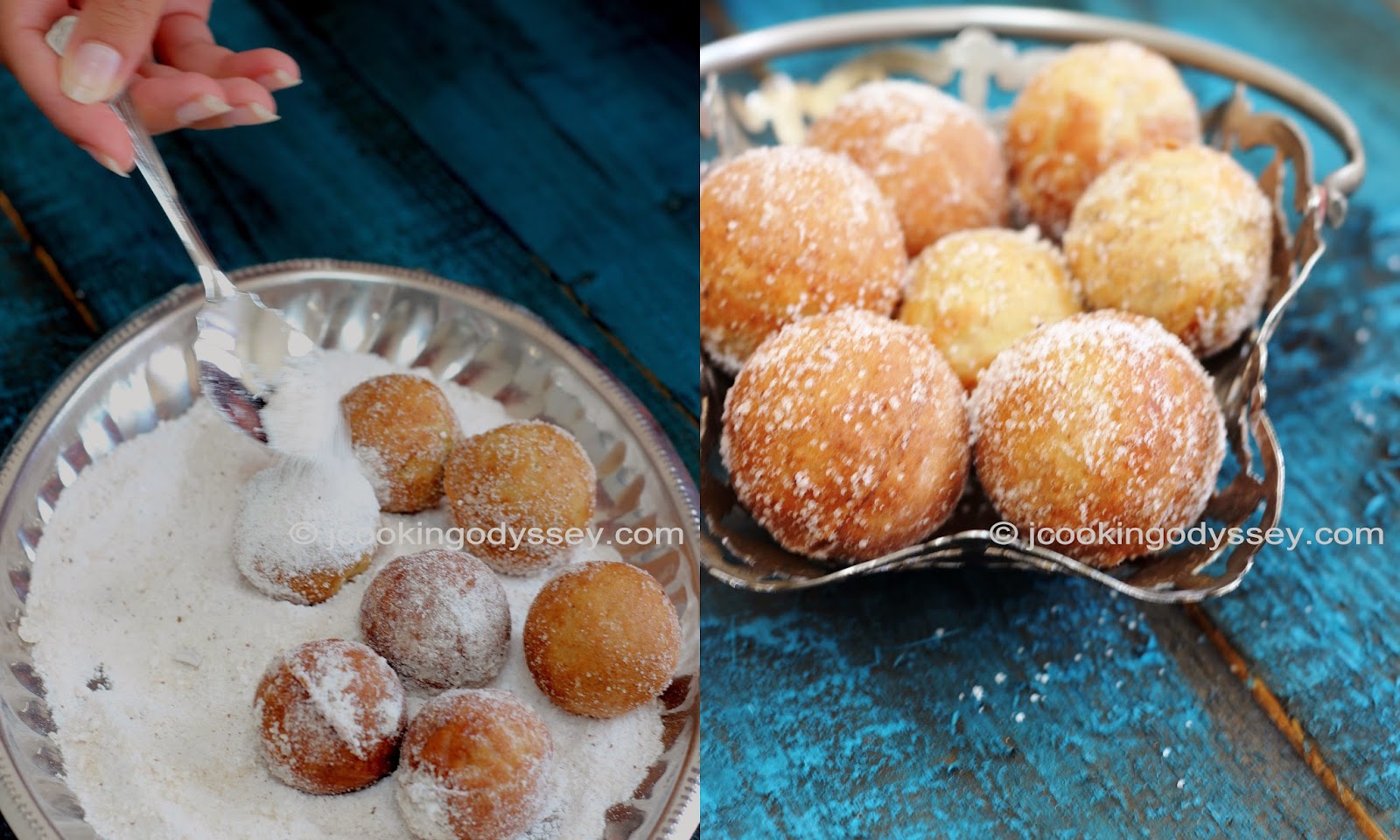 Traditional Gulgule - Baked Gulgule with Cinnamon - Wholemeal Jaggery ...