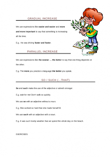 Gradual and Parallel Increase | My English Printable Worksheets
