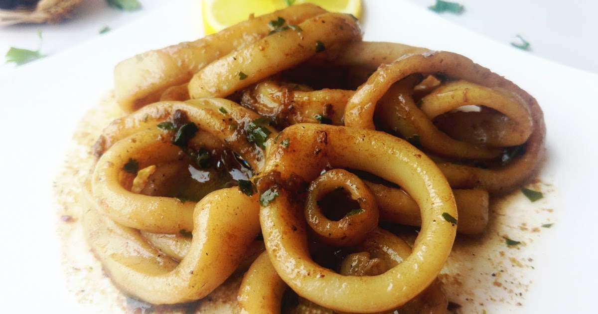 El menú de mi cocina: Anillas de calamar al ajillo negro