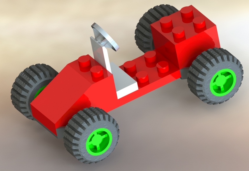 3D CAD Solutions- Freelancer: 3D model of a Toy Car