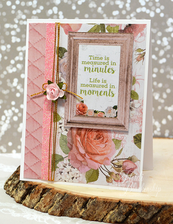 Embellished Dreams: The Stamp Simply Ribbon Store - Cottage Rose CAS Card