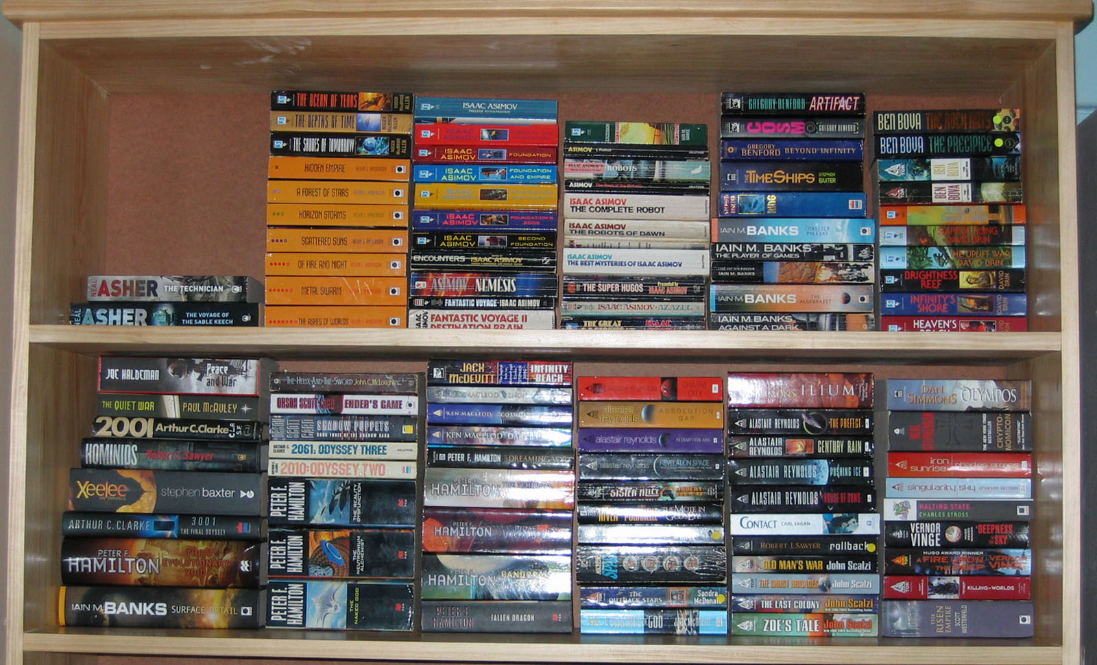 Worlds in Ink - Sci-Fi and Fantasy Book Reviews: New Bookshelf!