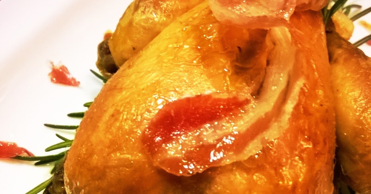 Galletto al forno con aglio rosso e Pancetta croccante - ricetta facile ...