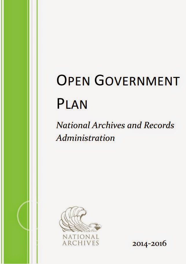 UpFront with NGS: NARA Open Government Plan