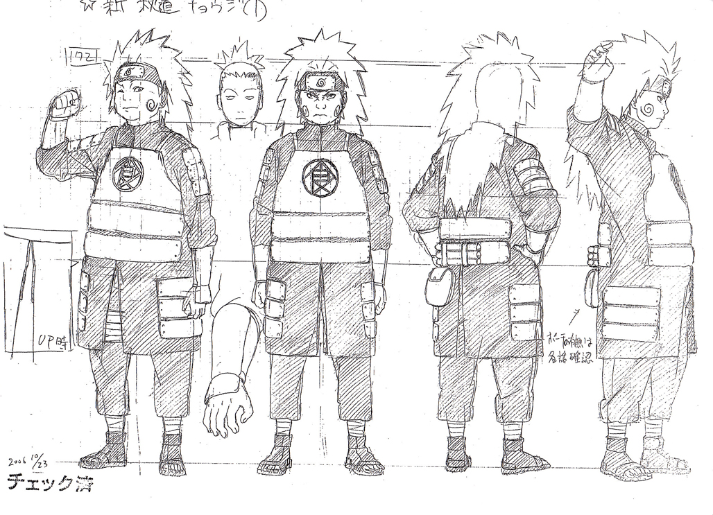 Naruto-Expo: Model sheet ou Settei Naruto (1)