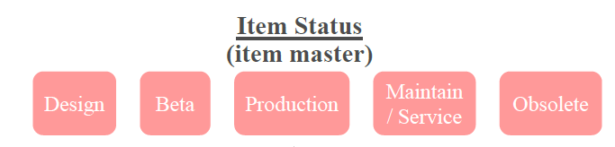 Bizinsight Consulting Blog: Item Status ( Life Cycle)