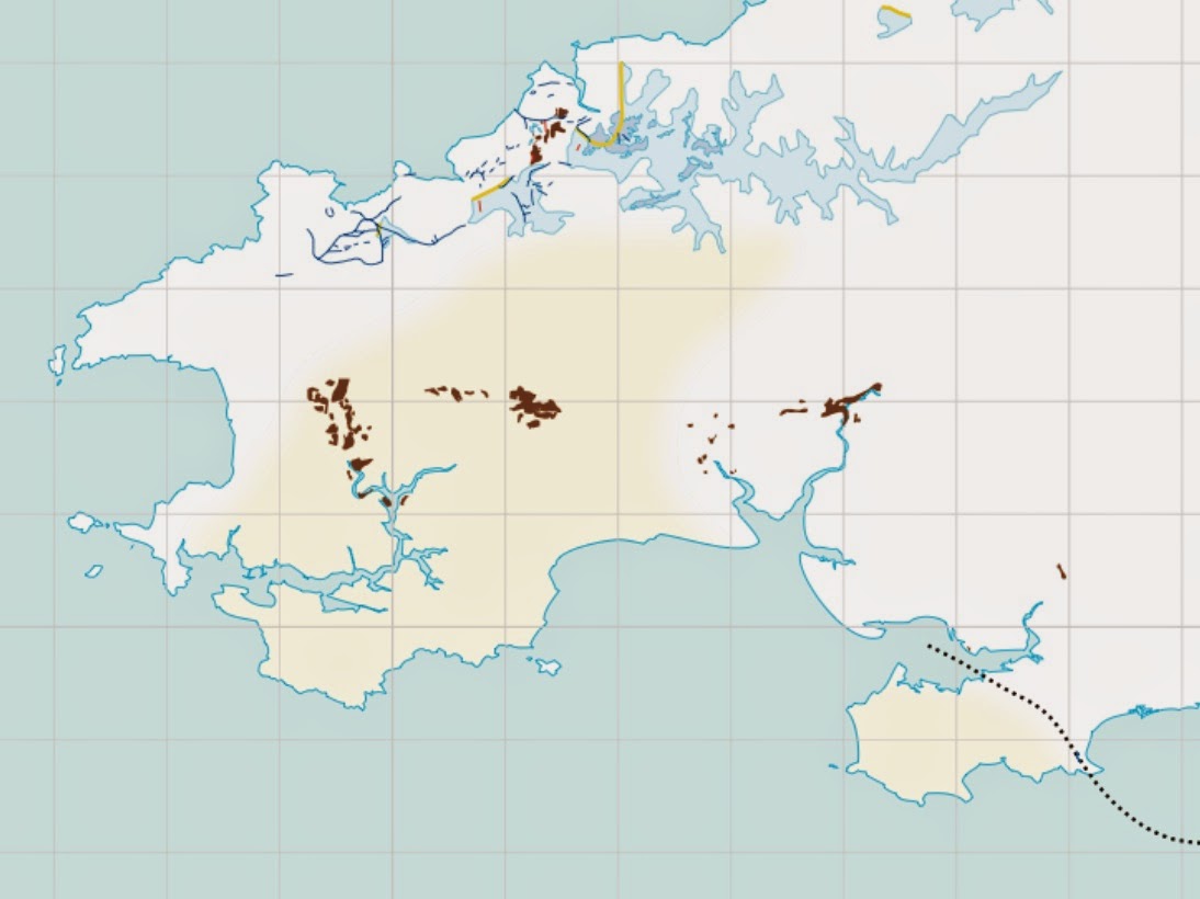 Stonehenge and the Ice Age: BRITICE map of Pembrokeshire's old glacial ...