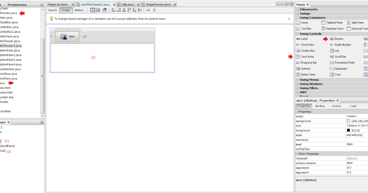 Cursos y tutoriales prácticos de programación en Java: Uso básico de elementos Swing con ...