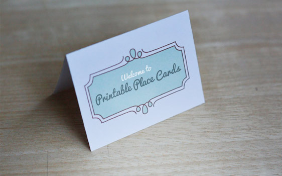 Printable Place Cards: Introduction to Printable Place Cards