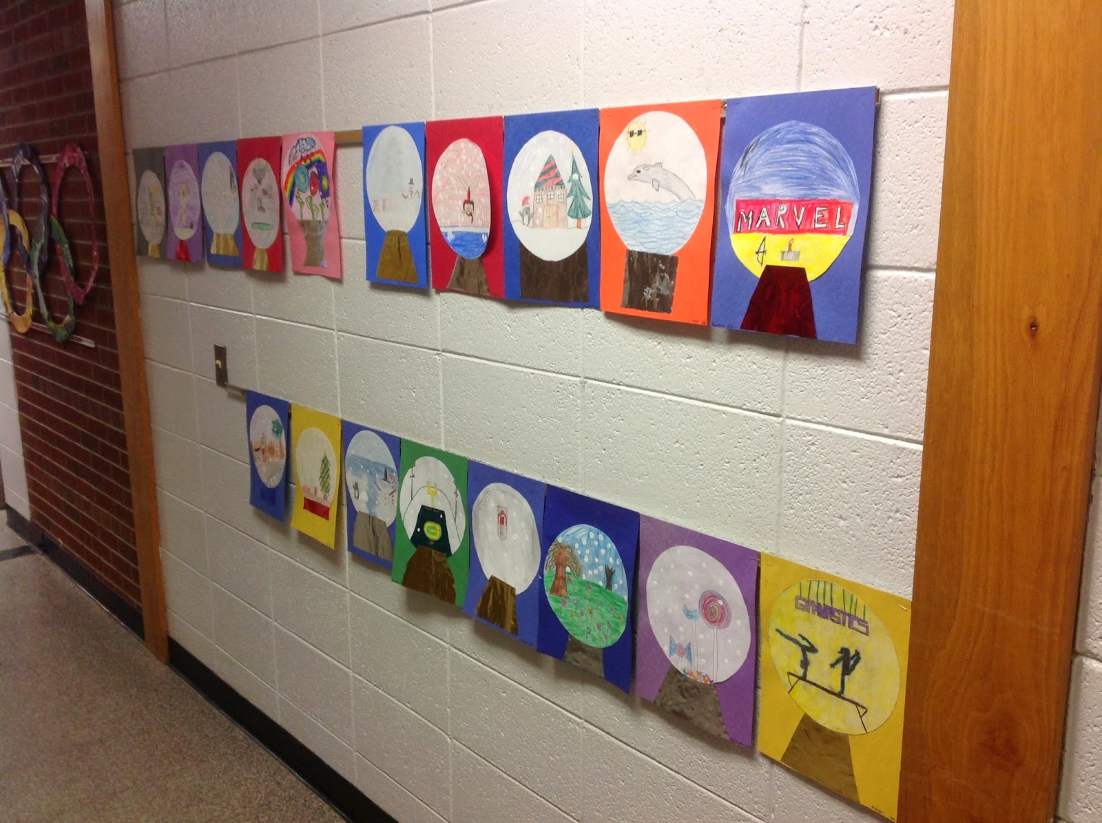 The Artsy Fartsy Art Room: 6th Grade Snow Globes